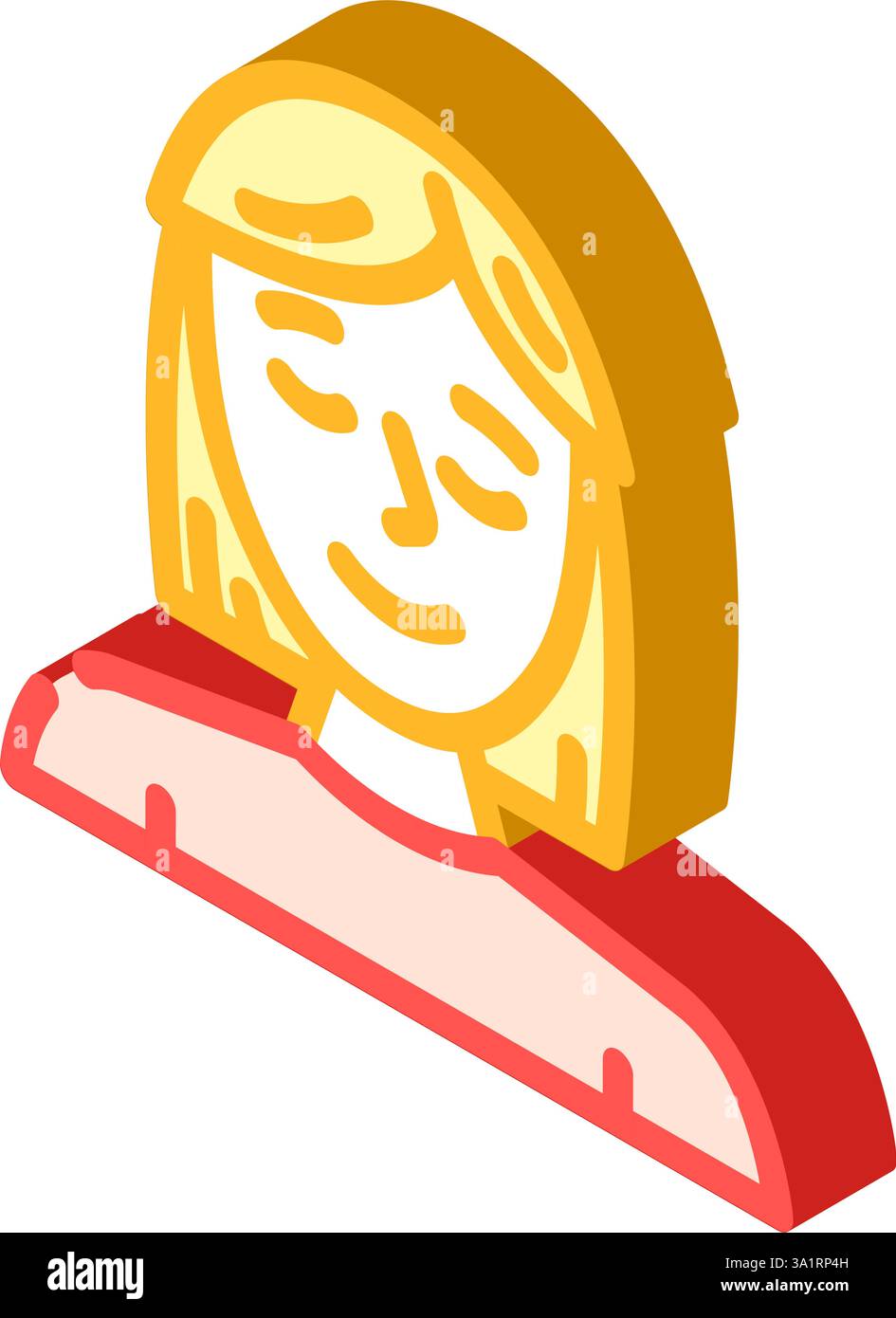relaxed face slow living isometric icon vector illustration Stock ...