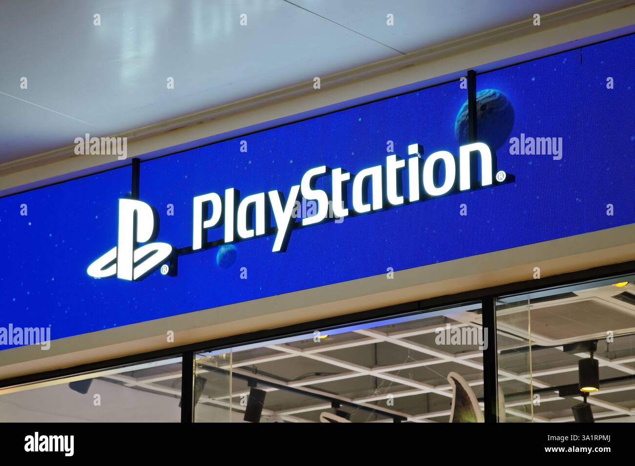 SHANGHAI, CHINA - MARCH 10, 2025 - A sony PlayStation game console ...
