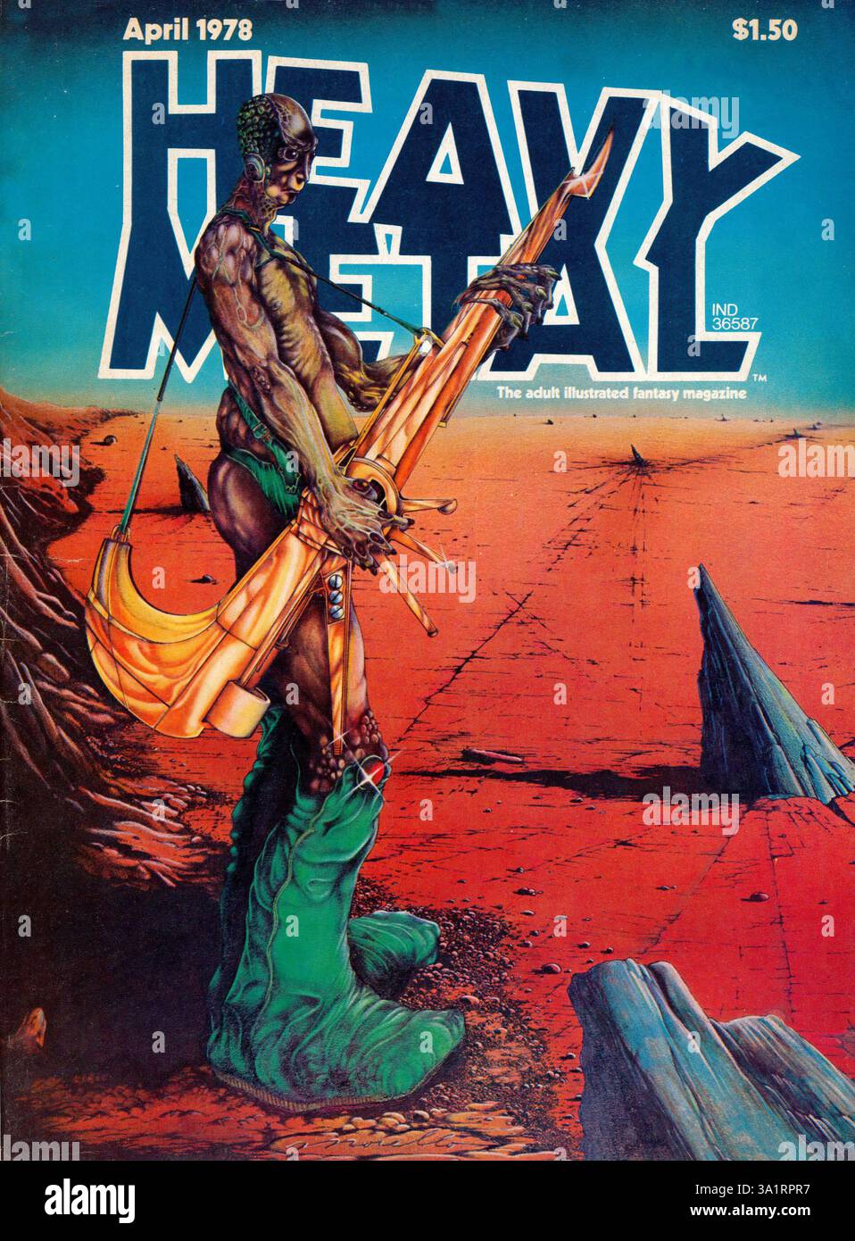 Vintage Heavy Metal Magazine cover, a sci fi and fantasy art magazine ...