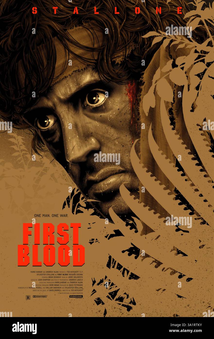 SYLVESTER STALLONE in FIRST BLOOD (1982), directed by TED KOTCHEFF ...