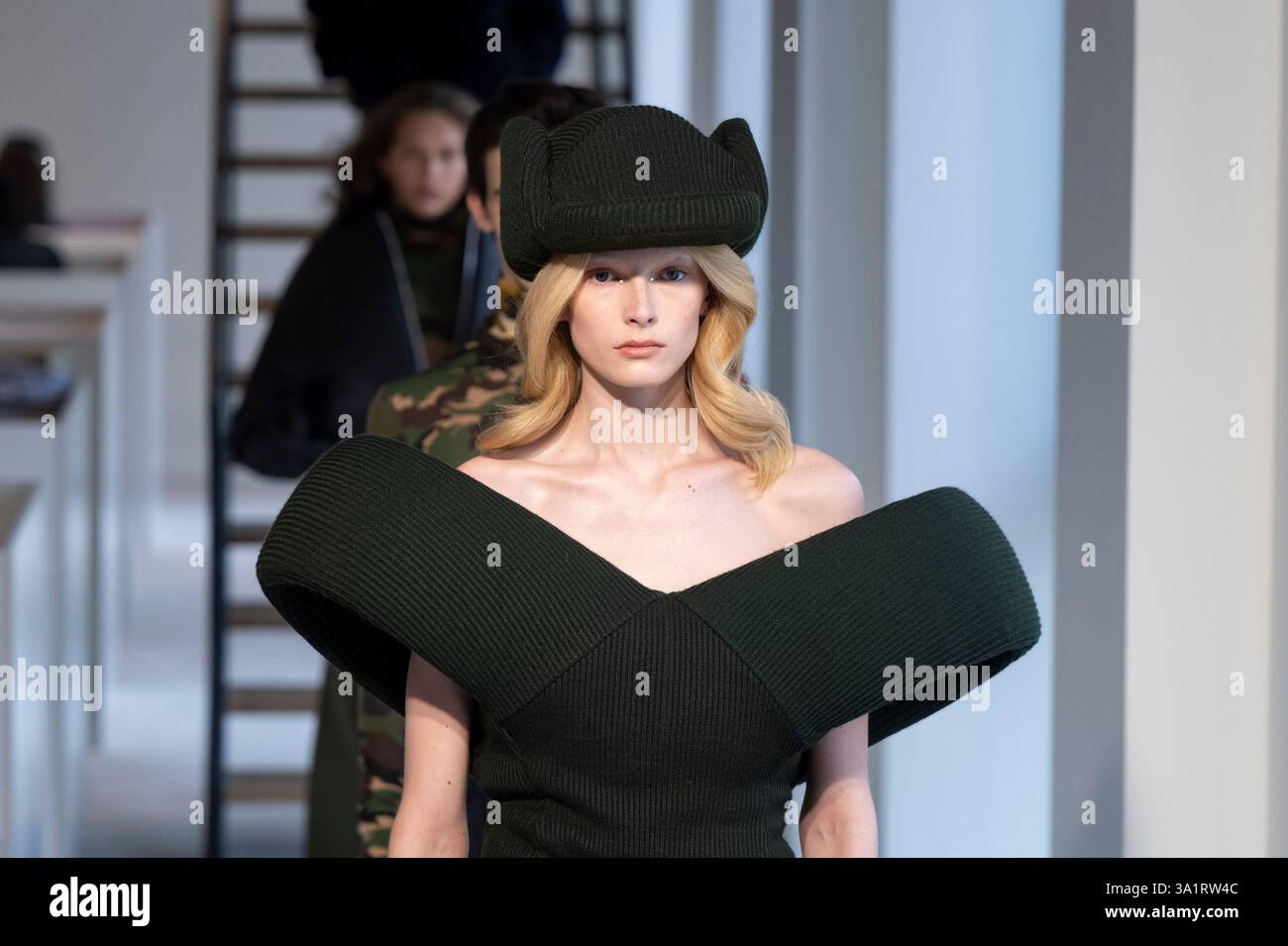 A model walks on the runway during the Duran Lantik Ready to Wear ...