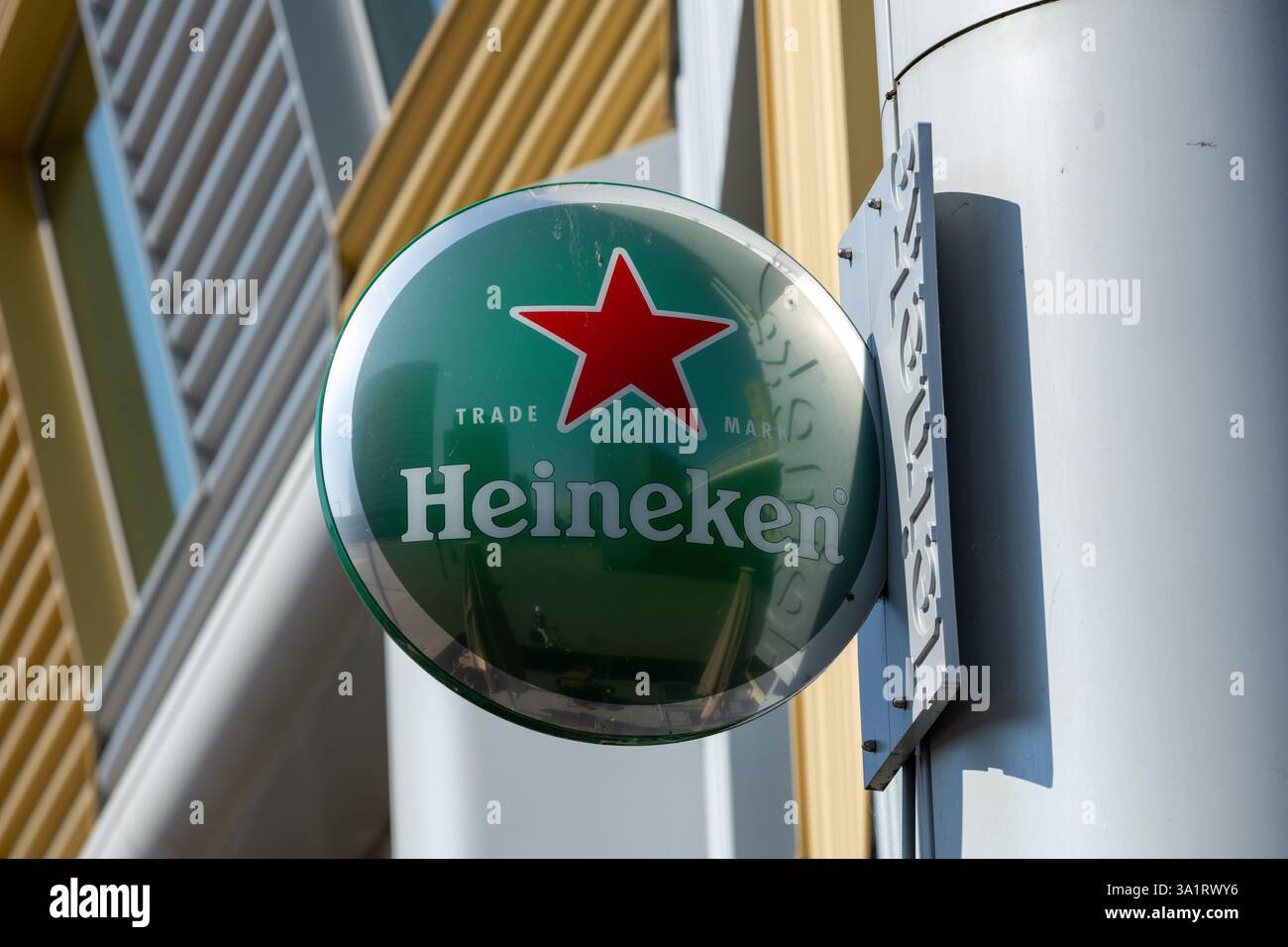 Heineken Flag sign logo. Heineken is a Dutch multinational brewing ...