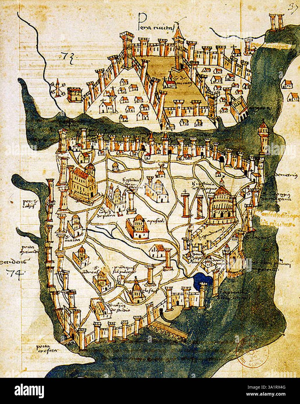 Map of constantinople (1422) hi-res stock photography and images - Alamy