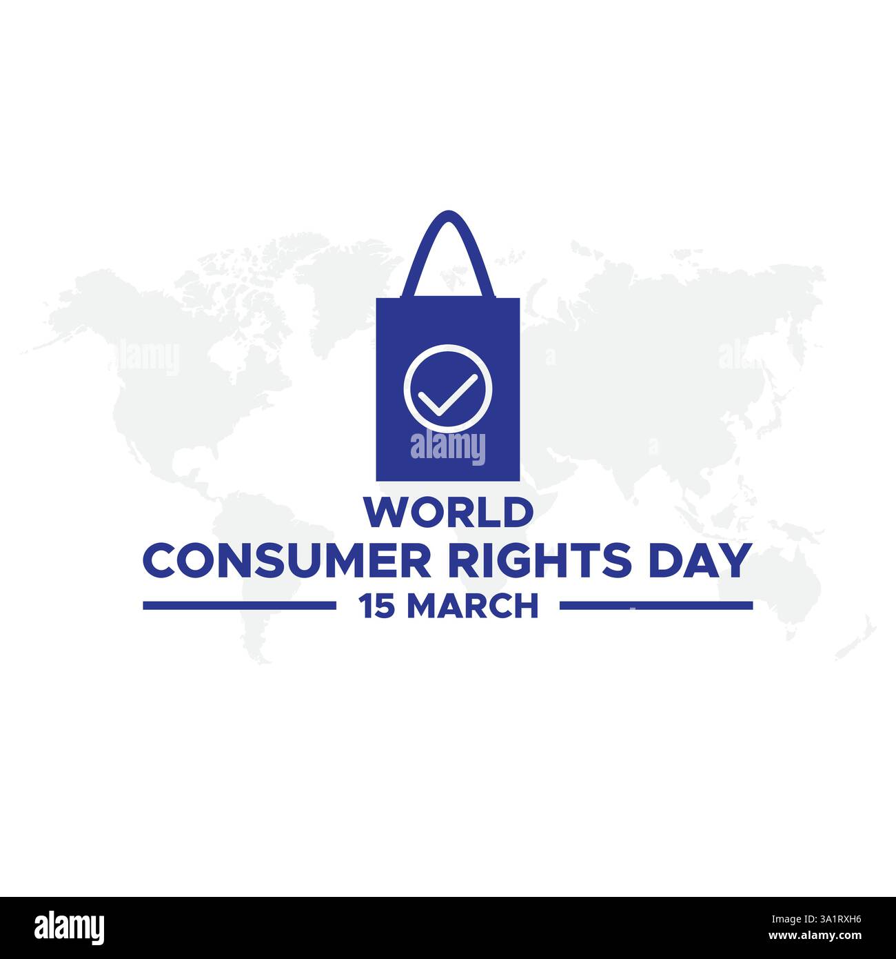 World Consumer Rights Day. March 15. Gradient background. Poster ...