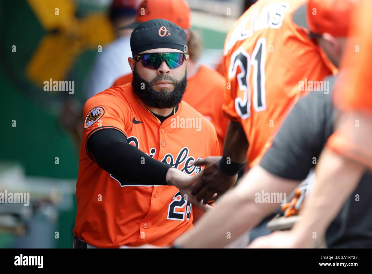 Clearwater, FL: Baltimore Orioles designated hitter Emmanuel Rivera (26 ...