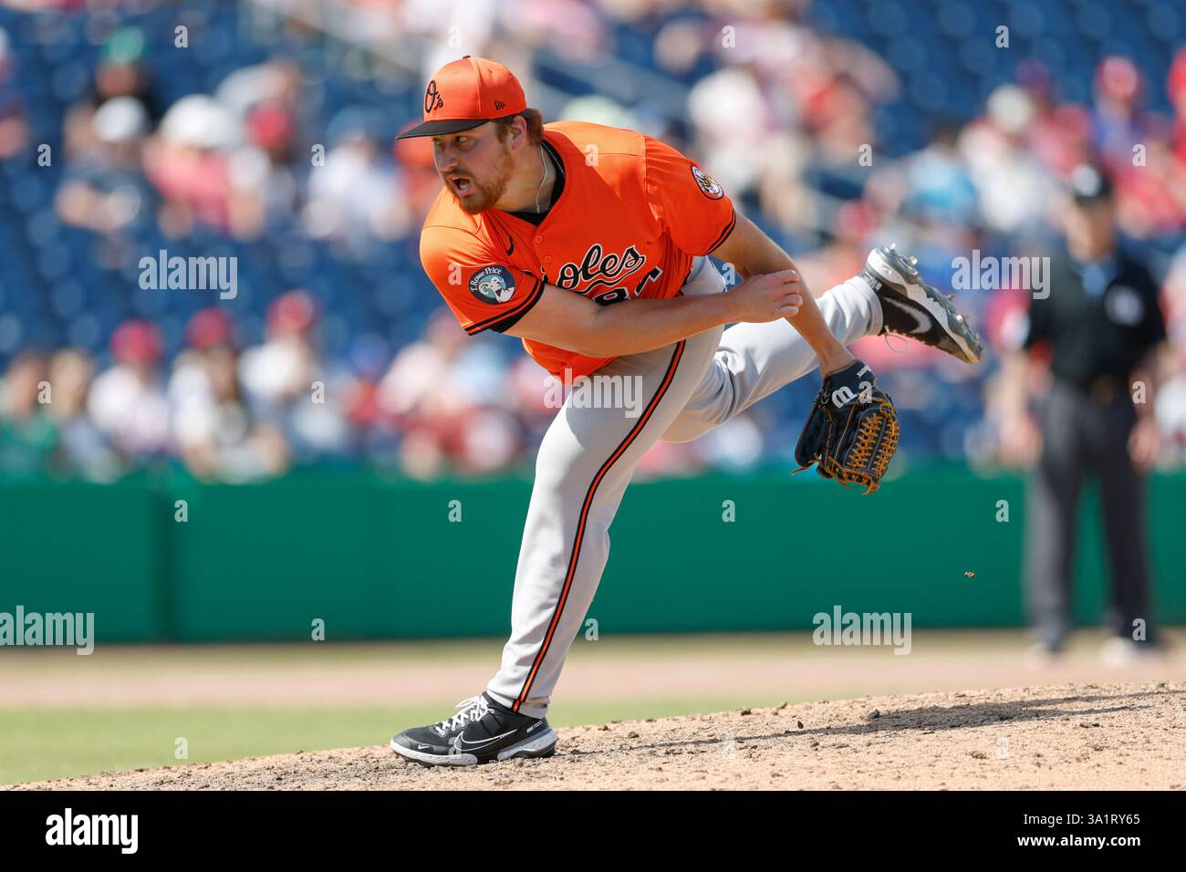 Clearwater, FL: Baltimore Orioles pitcher Nathan Webb (84) delivers a ...