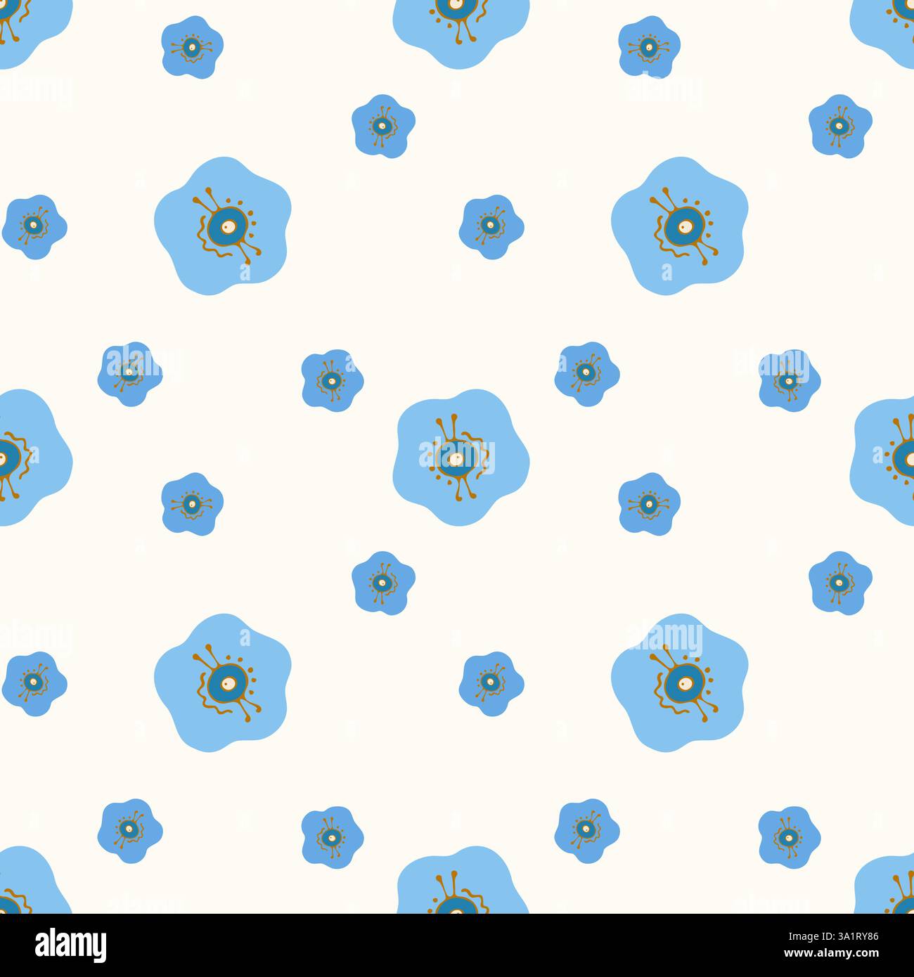 Blue flax bloom Stock Vector Images - Alamy