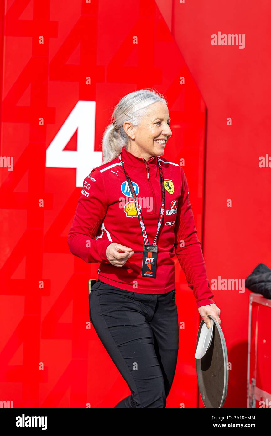 BAHRAIN INTERNATIONAL CIRCUIT, BAHRAIN - FEBRUARY 26: Angela Cullen ...