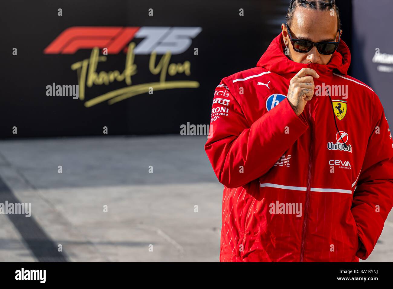 BAHRAIN INTERNATIONAL CIRCUIT, BAHRAIN - FEBRUARY 26: Lewis Hamilton ...