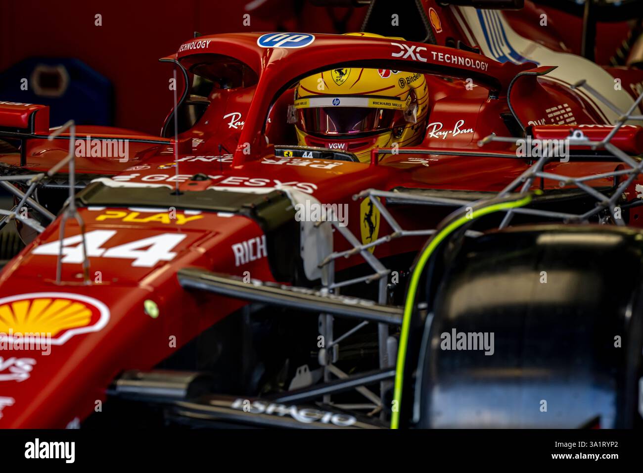 BAHRAIN INTERNATIONAL CIRCUIT, BAHRAIN - FEBRUARY 26: Lewis Hamilton ...