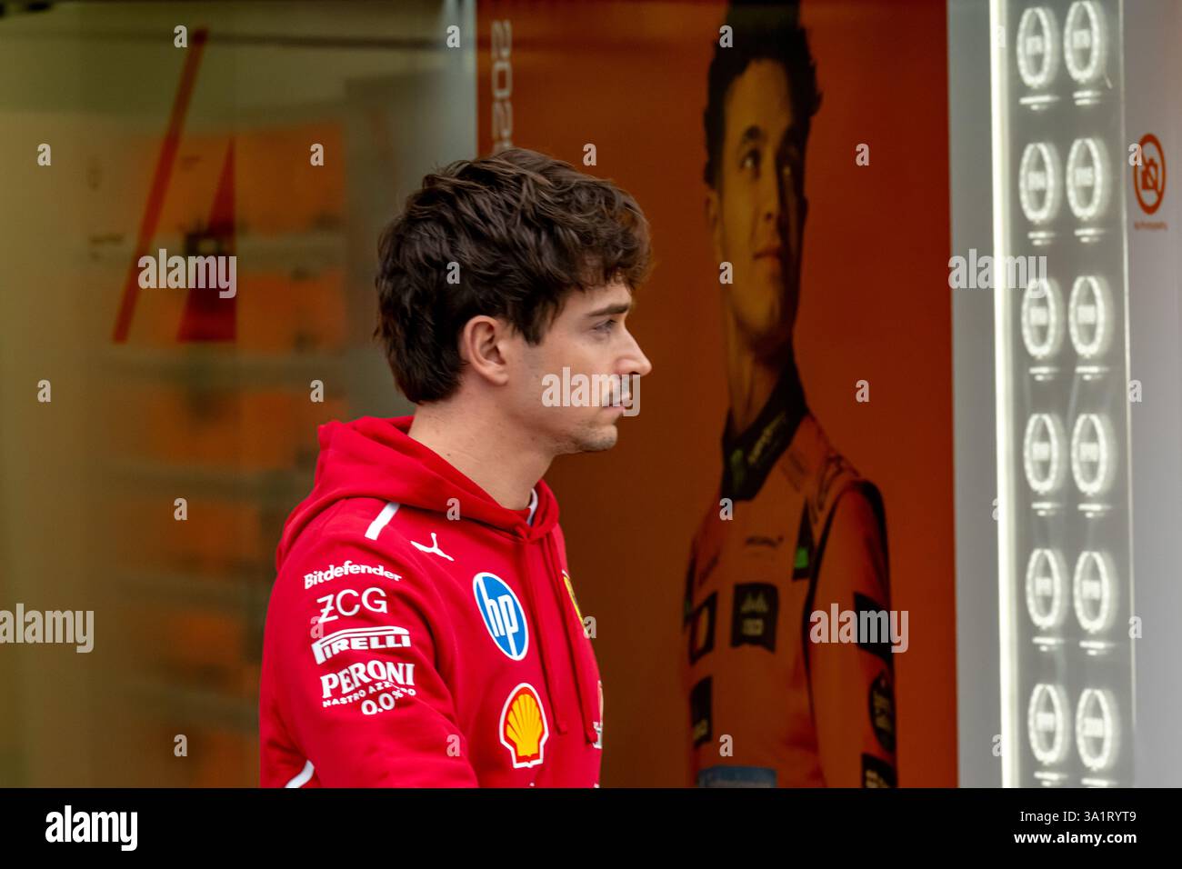 BAHRAIN INTERNATIONAL CIRCUIT, BAHRAIN - FEBRUARY 27: Charles Leclerc ...