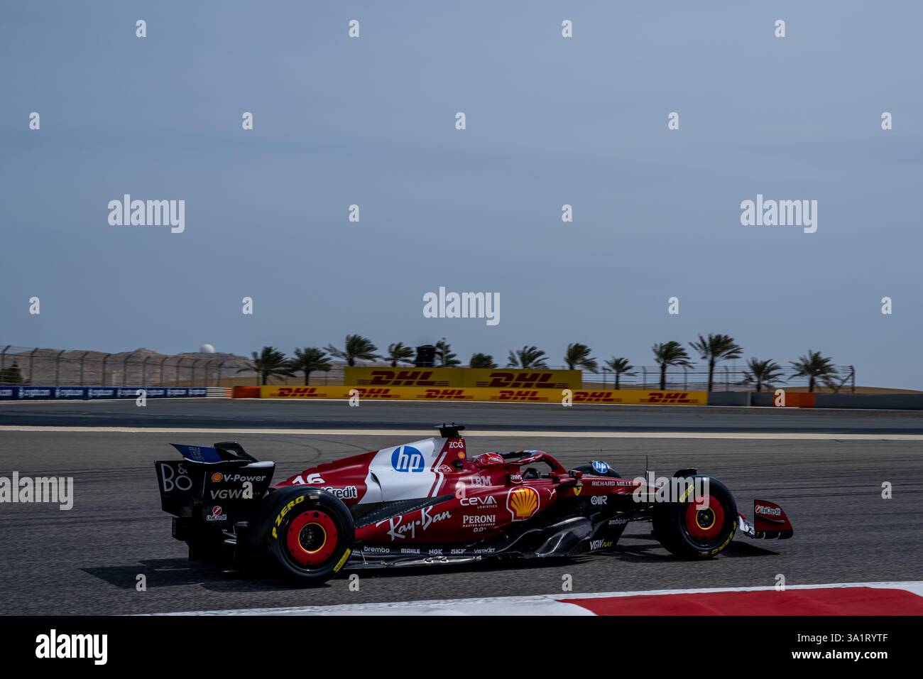 BAHRAIN INTERNATIONAL CIRCUIT, BAHRAIN - FEBRUARY 28: Charles Leclerc ...