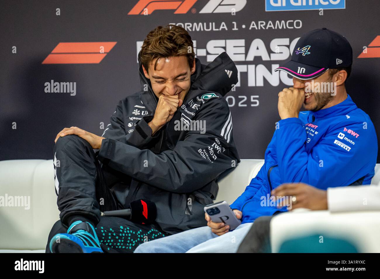 BAHRAIN INTERNATIONAL CIRCUIT, BAHRAIN - FEBRUARY 26: George Russell ...