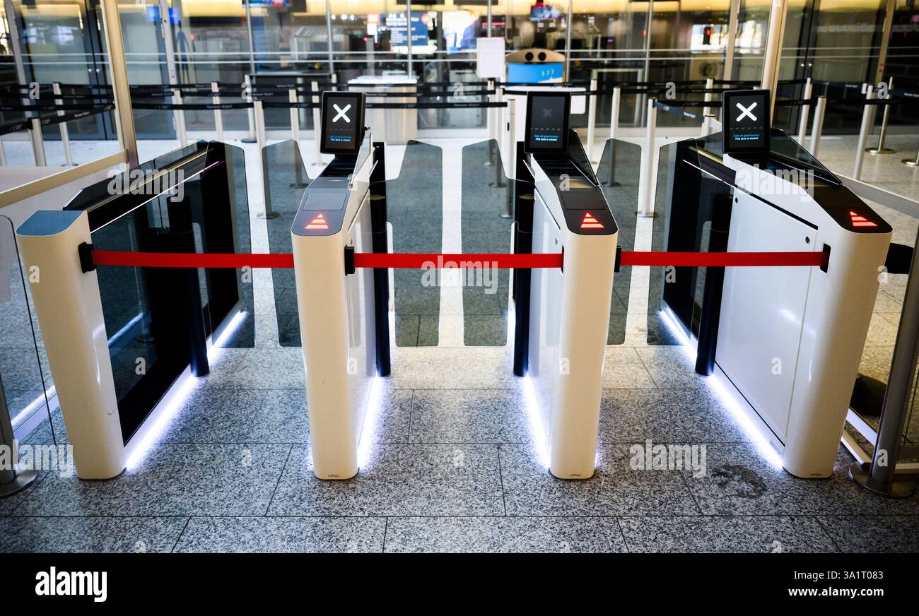 Hanover, Germany. 10th Mar, 2025. Access to the gates at Hanover ...