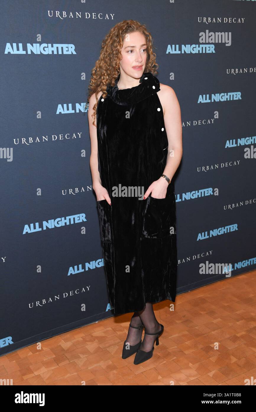 New York, USA. 09th Mar, 2025. Micaela Diamond attends "All Nighter ...