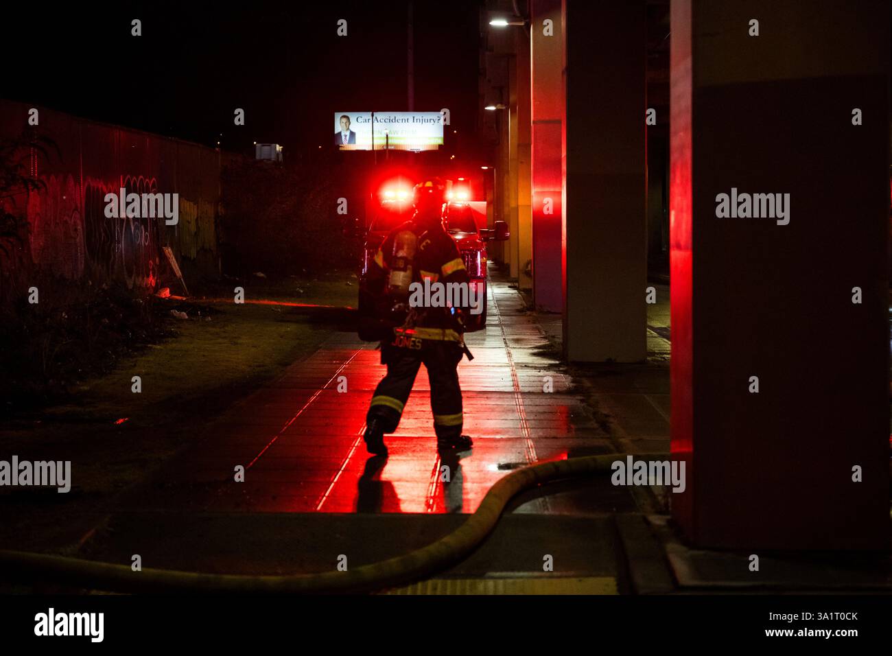 Seattle, USA. 10th Mar 2025. Seattle fire on the scene responding to an ...