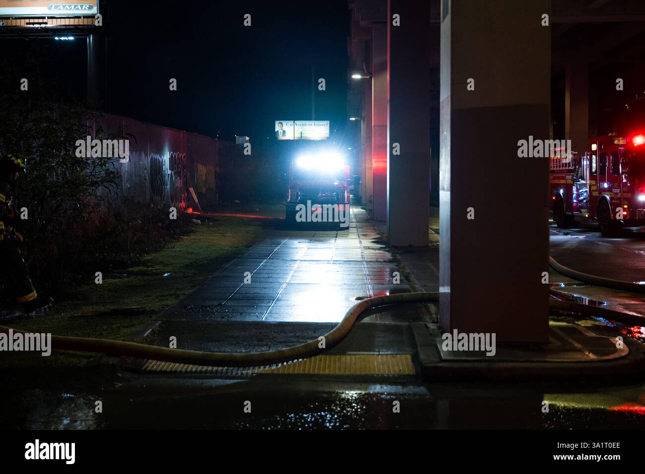 Seattle, USA. 10th Mar 2025. Seattle fire on the scene responding to an ...