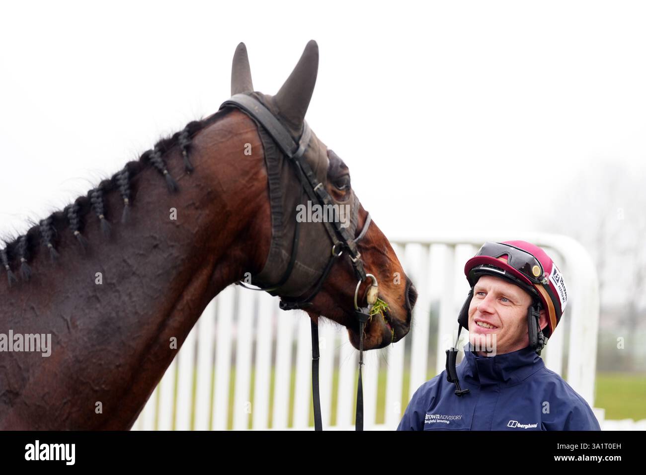 Jockey Paul Townend with Kopek Des Bordes on the gallops at Cheltenham ...