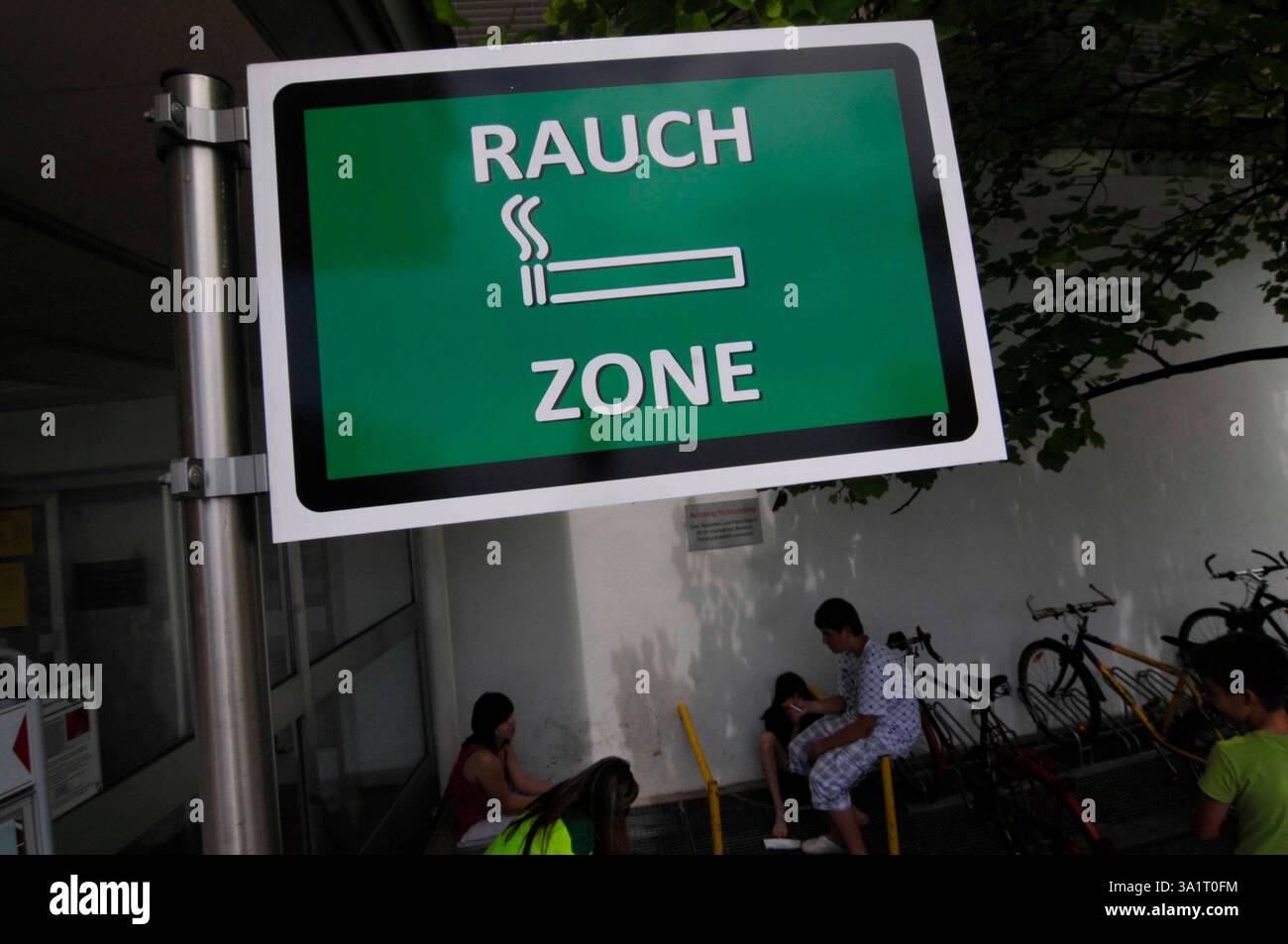 a smoking area sign with a pictogram of a cigarette smoking area sign ...