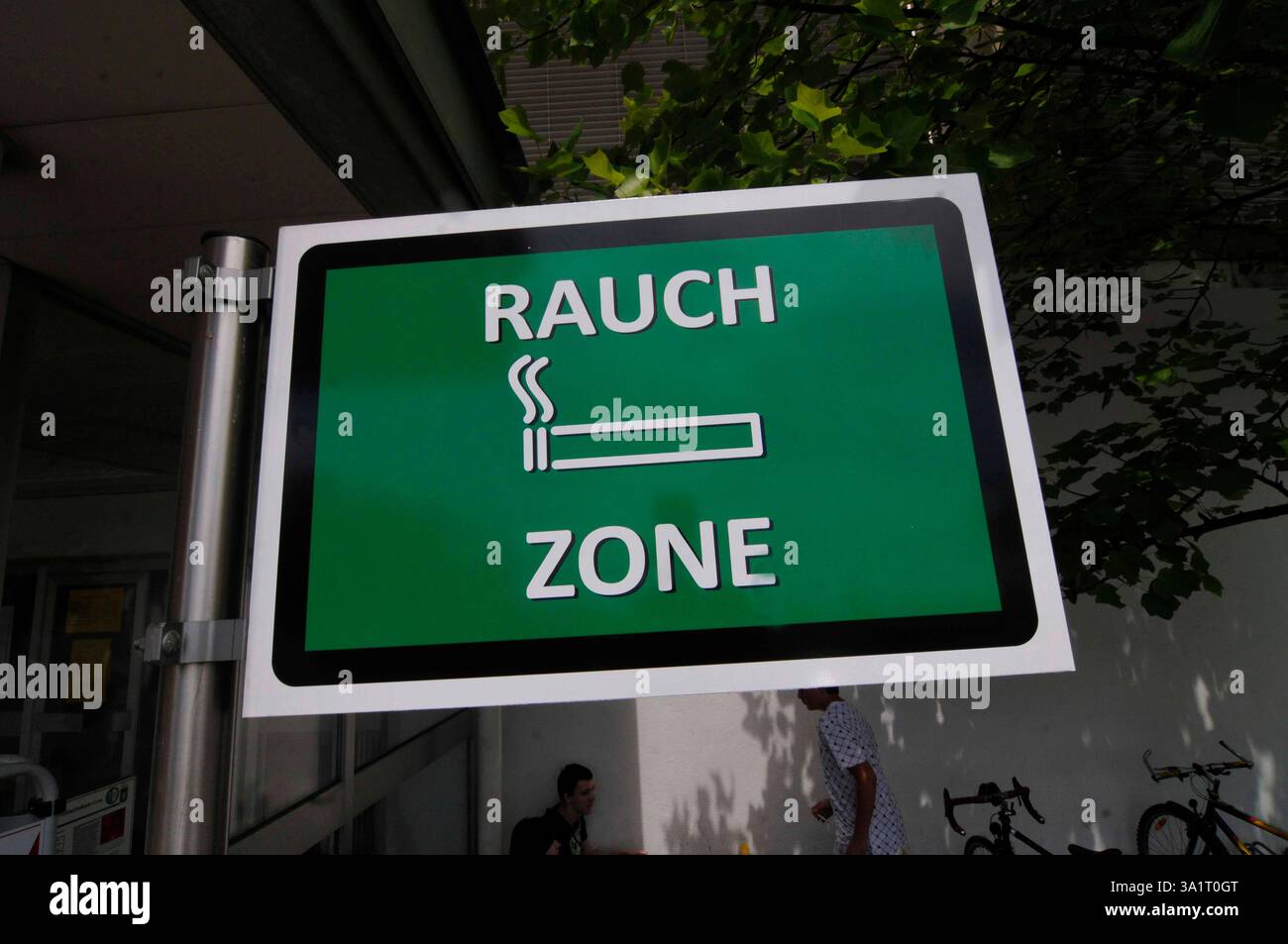 a smoking area sign with a pictogram of a cigarette smoking area sign ...