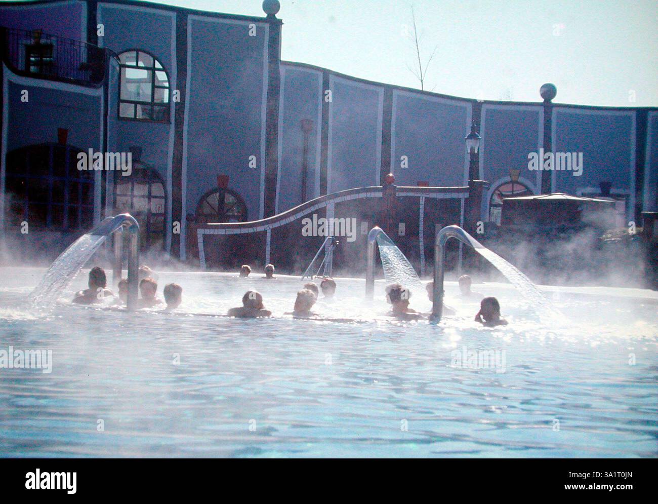 in the thermal spa on a summer day, wellness and wellbeing in the ...