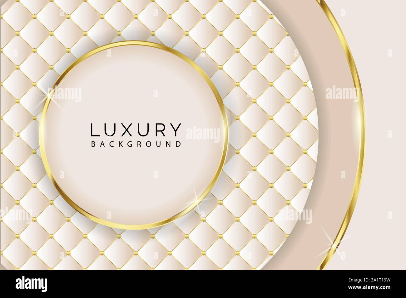 Light diamond shape luxury background with golden circle Stock Vector ...