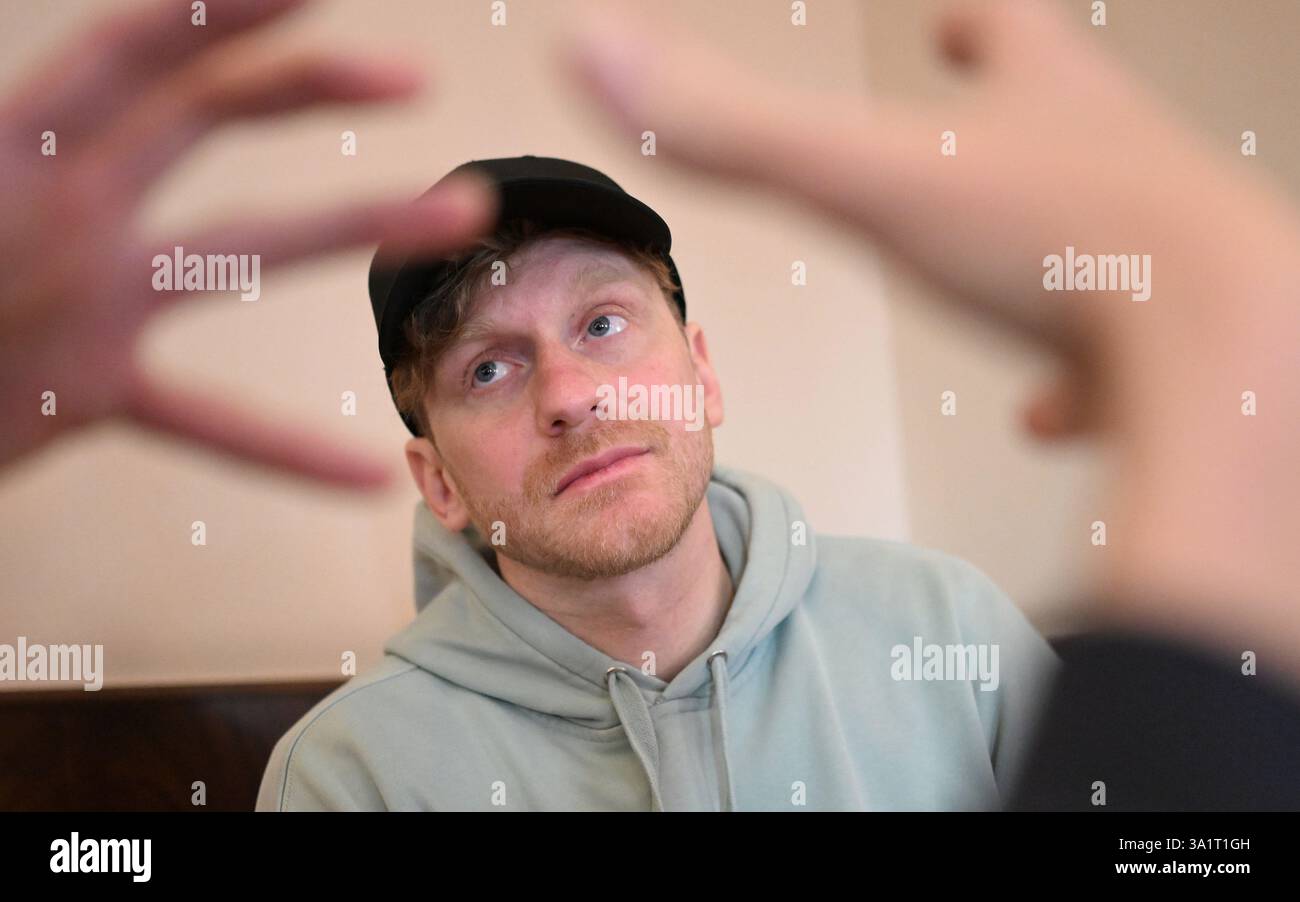 Musician Lucas Fendrich on Wednesday, March 5, 2025, during an ...