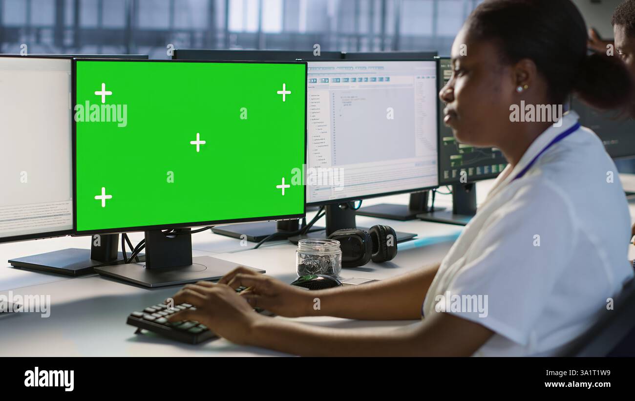System Administrator In Server Hub Ensuring Data Remains Shielded From