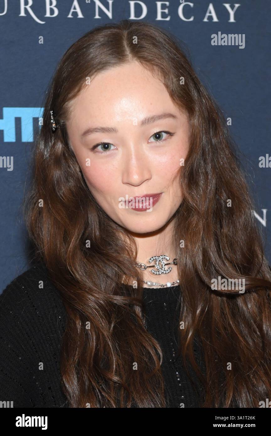 New York, USA. 09th Mar, 2025. Havana Rose Liu attends "All Nighter" opening night at The Newman ...