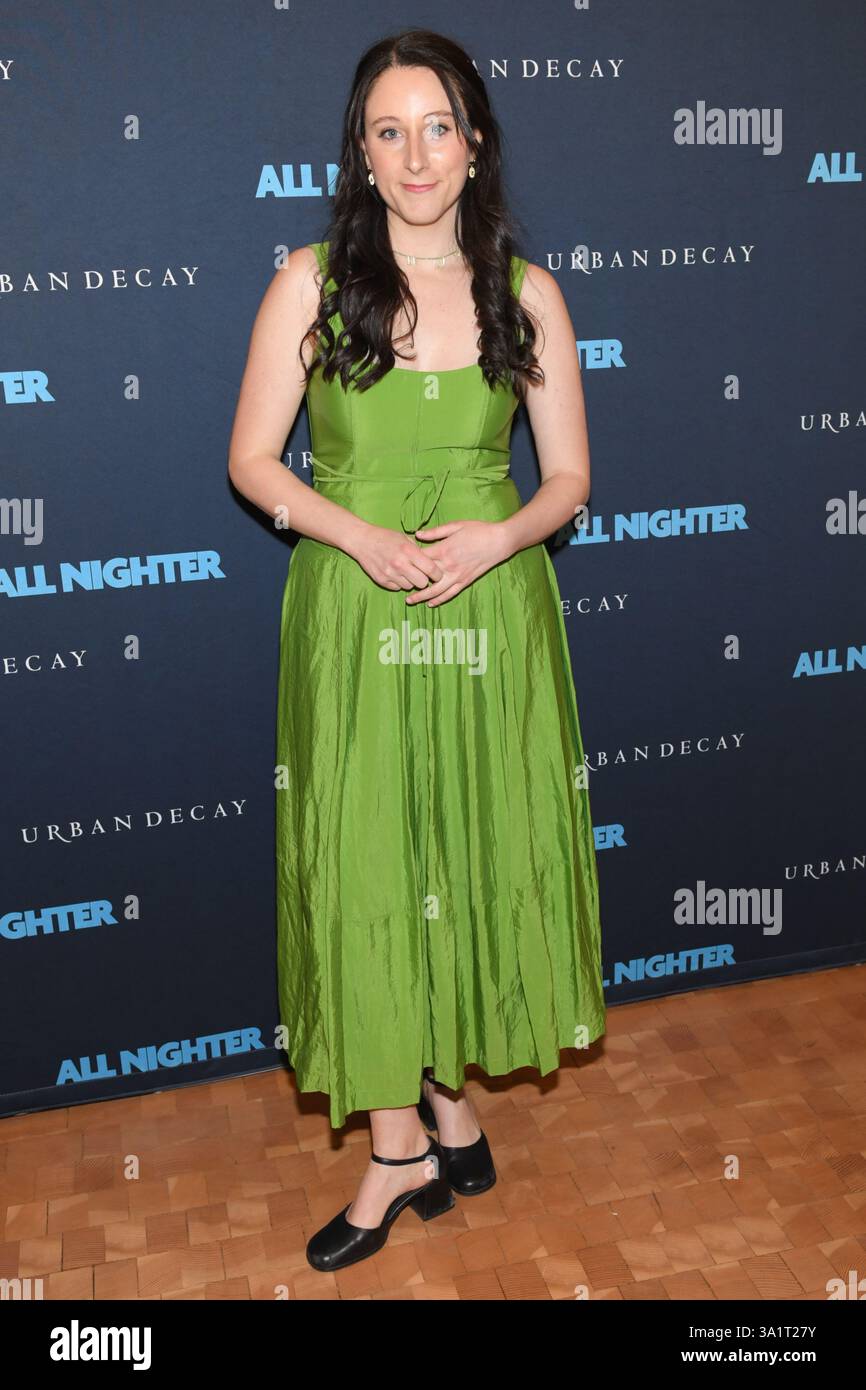 New York, USA. 09th Mar, 2025. Natalie Margolin attends "All Nighter ...