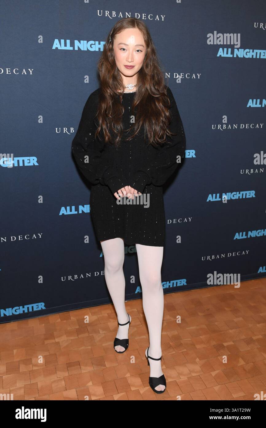 New York, USA. 09th Mar, 2025. Havana Rose Liu attends "All Nighter ...