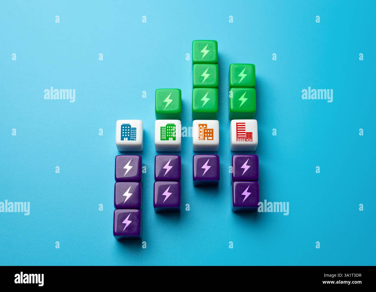 Comparison of autonomous and energy dependent buildings. Power ...