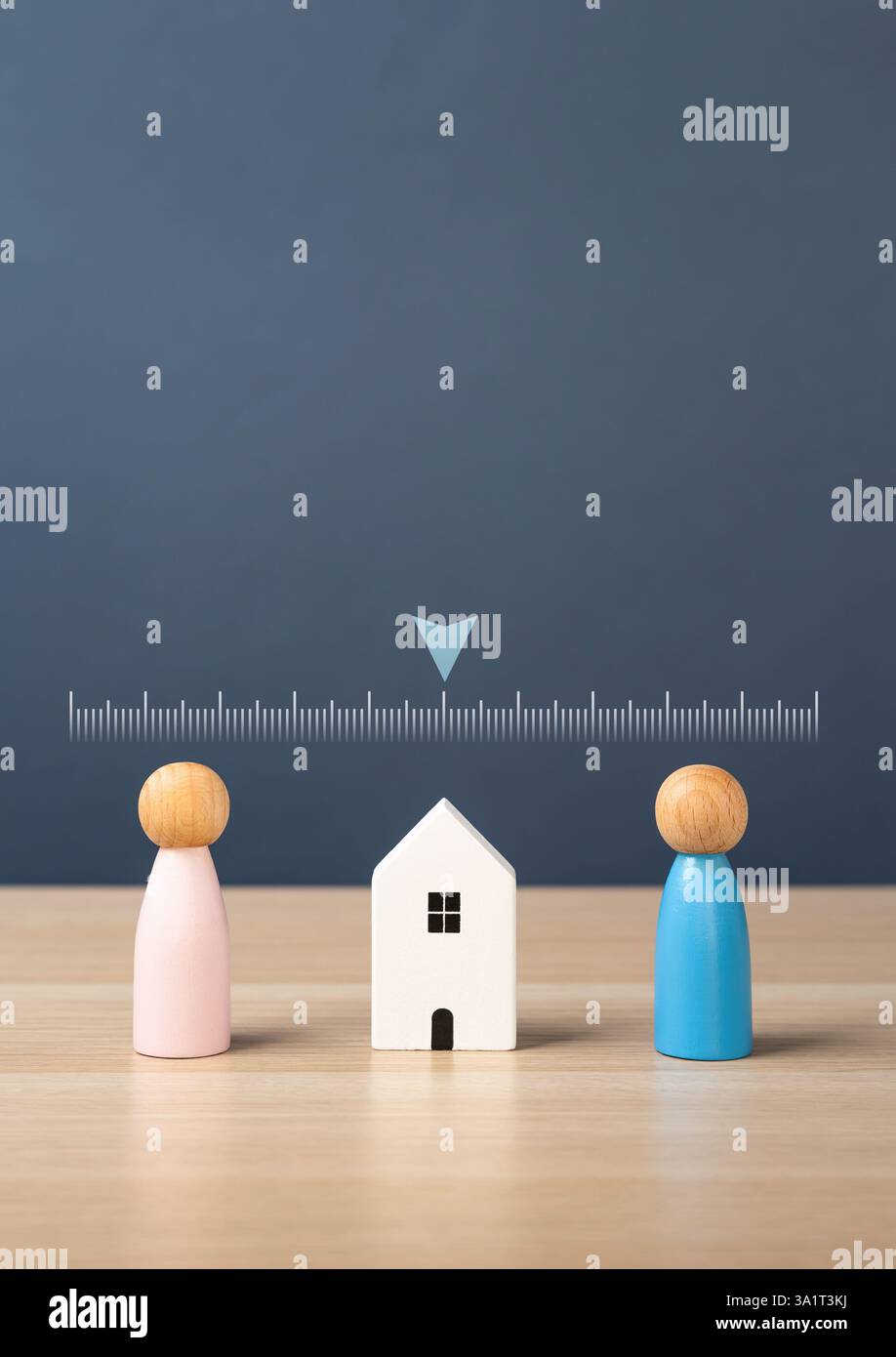 Sharing household chores within a family or couple. Balance ...