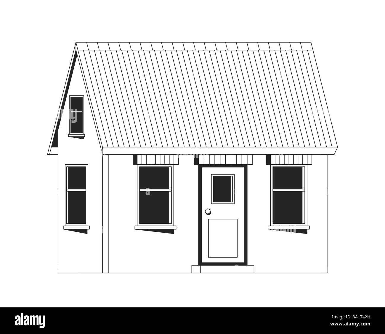 Pitched roof drawing hi-res stock photography and images - Alamy