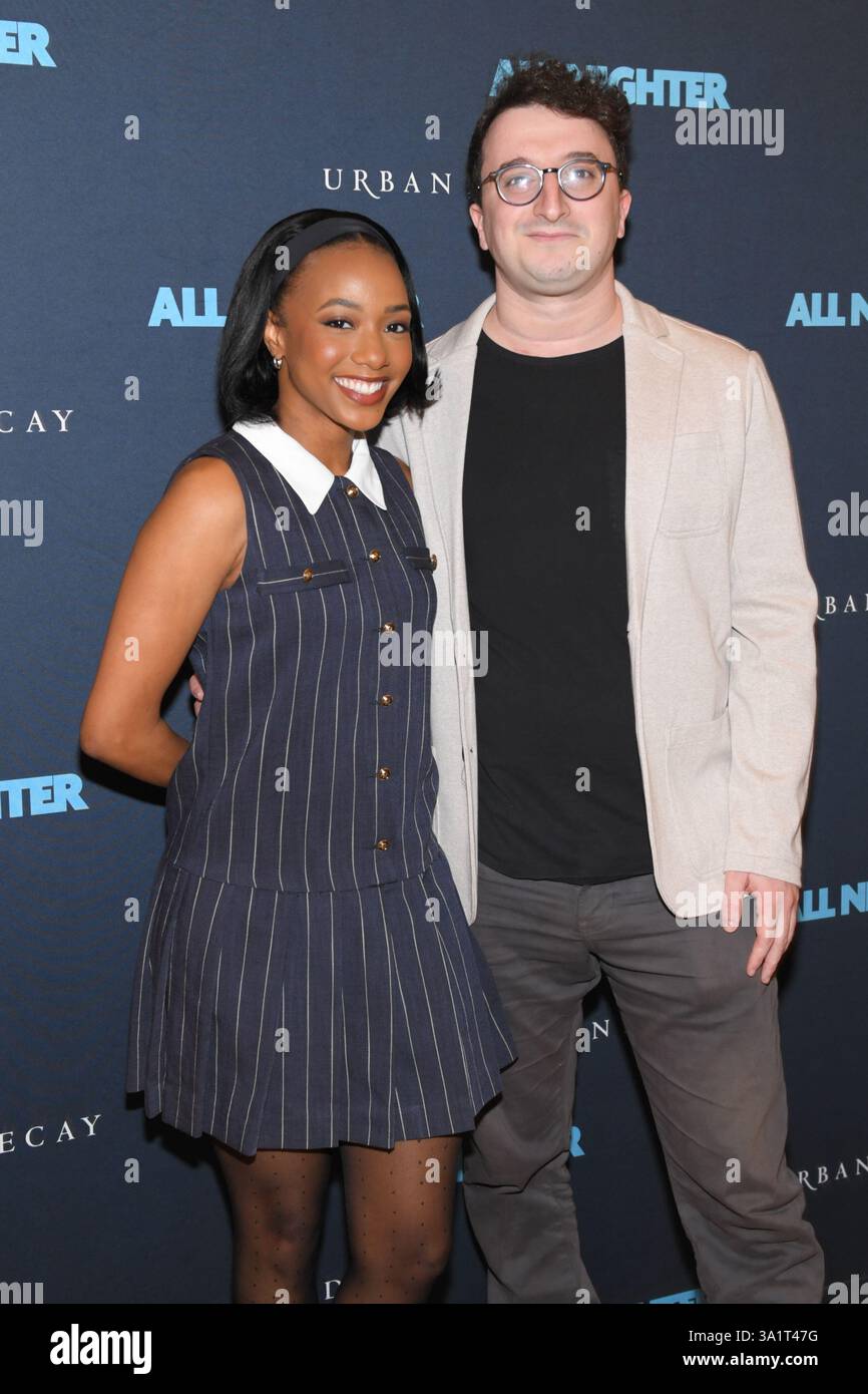New York, USA. 09th Mar, 2025. Alyah Chanelle Scott and Thomas Laub ...