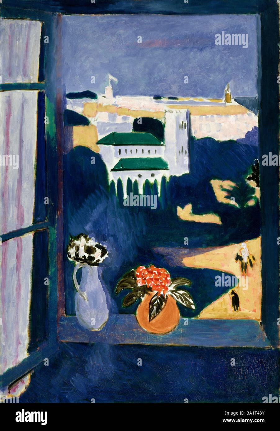 'View from the window, Tangier', (left part of the Moroccan triptych ...