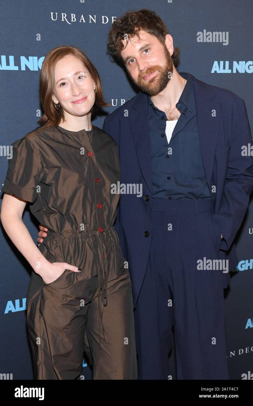 Rachel Sussman and Ben Platt attend "All Nighter" opening night at The ...