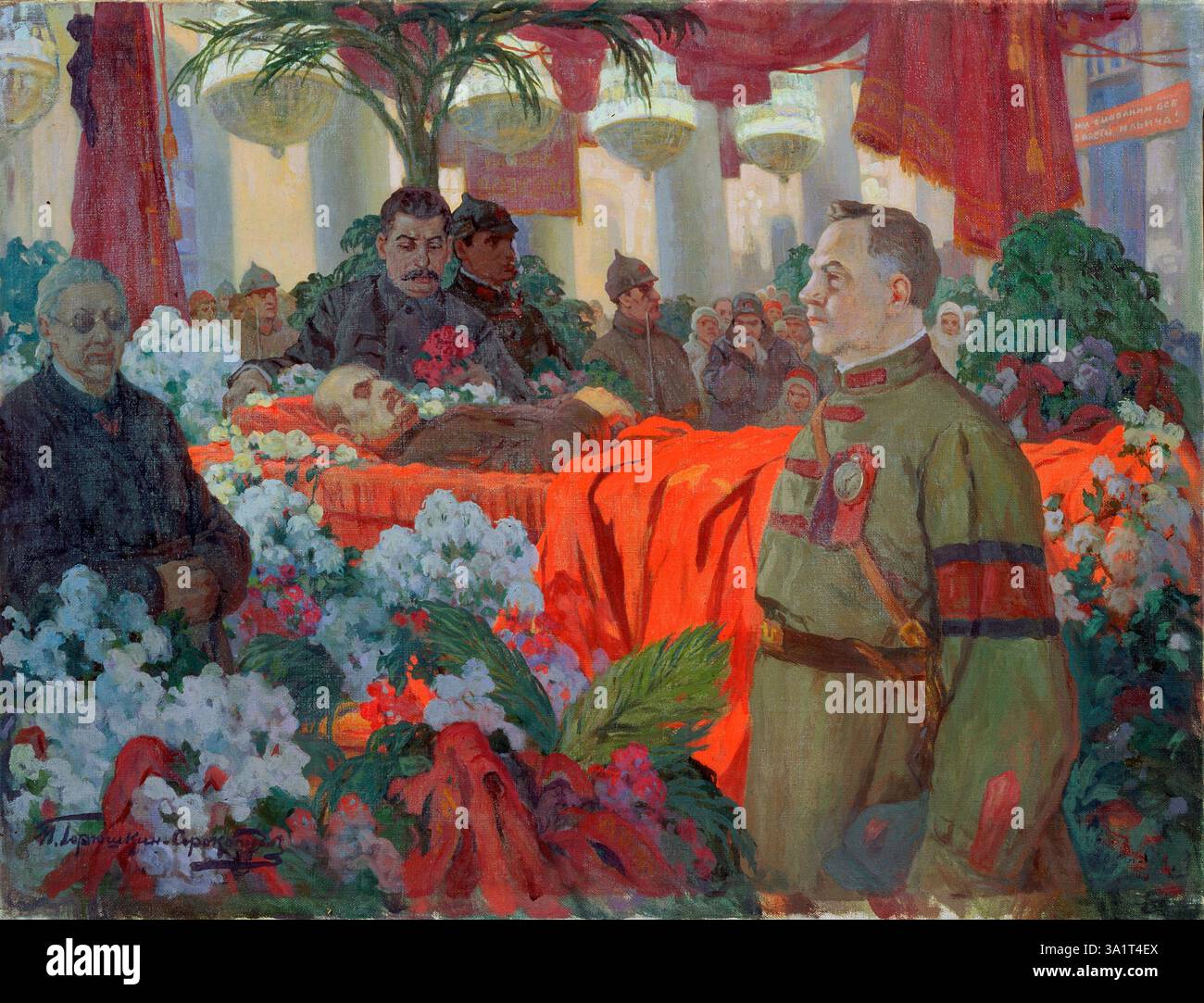 'Lenin's Funeral Ceremony', 1924. The Bolshevik leader died on 21 ...