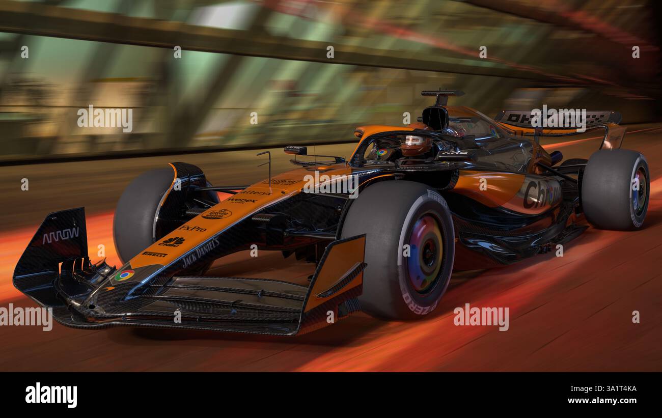 F1® McLaren Team car MCL38 Stock Photo - Alamy