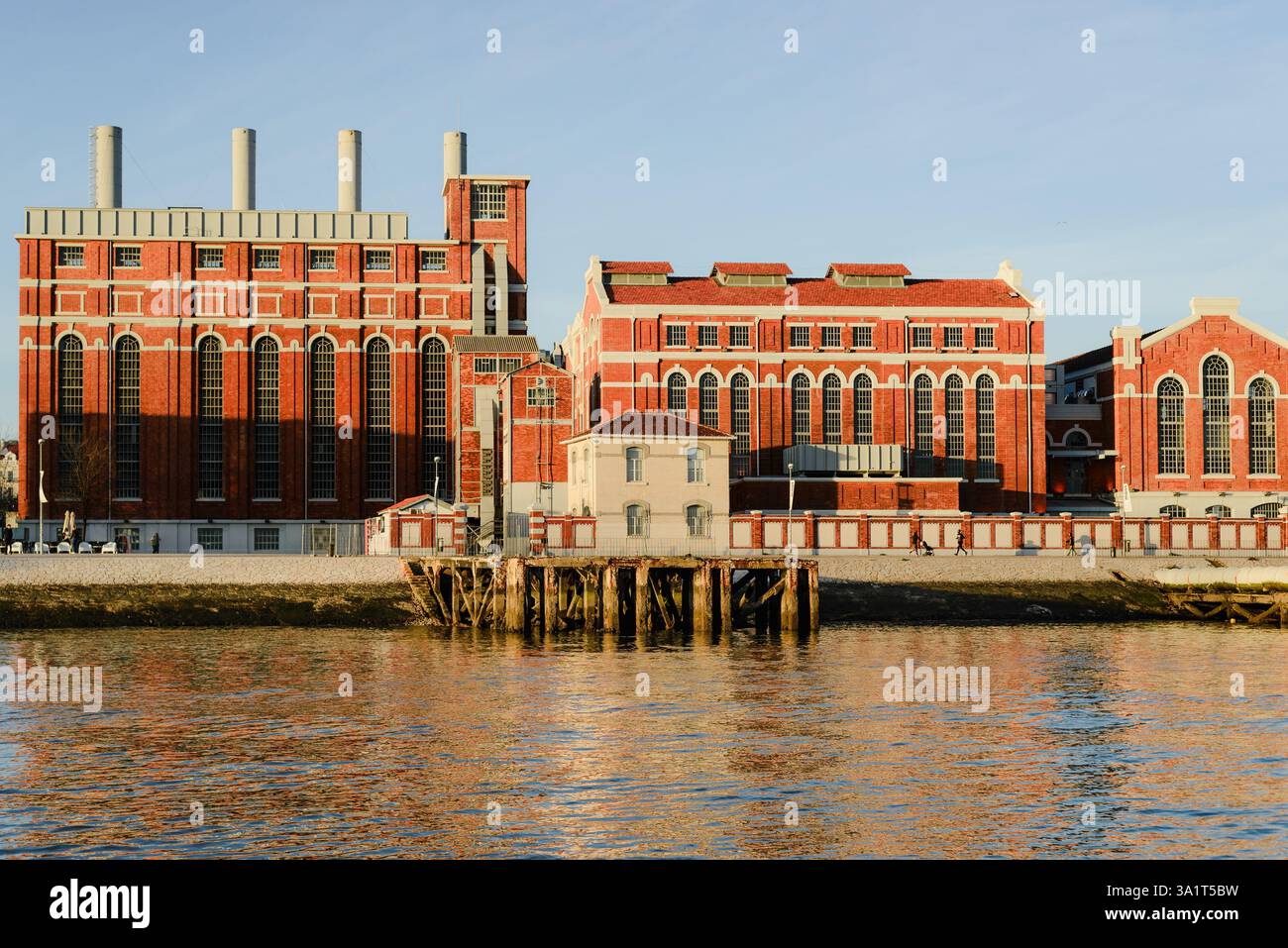 Historic Red Brick Tejo Power Station in Lisbon Stock Photo - Alamy