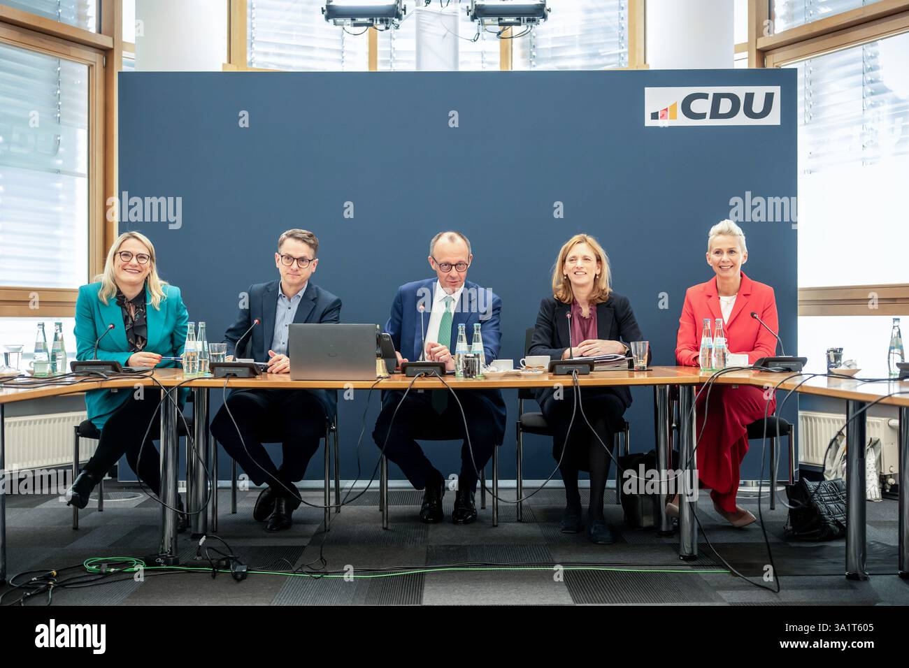 10 March 2025, Berlin: Friedrich Merz, CDU candidate for Chancellor and ...