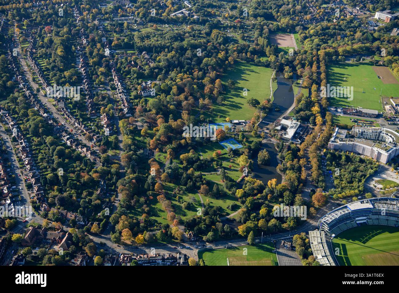 Cannon Hill Park, a late 19th century public park, Birmingham, 2024 ...
