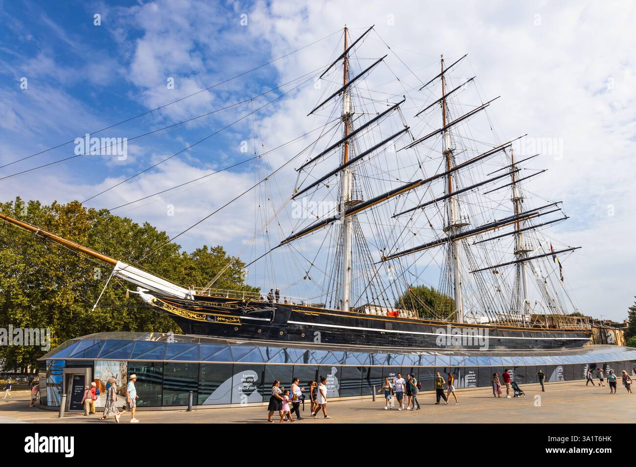 Preserved Cutty Sark Clipper Ship in Greenwich, London Stock Photo - Alamy