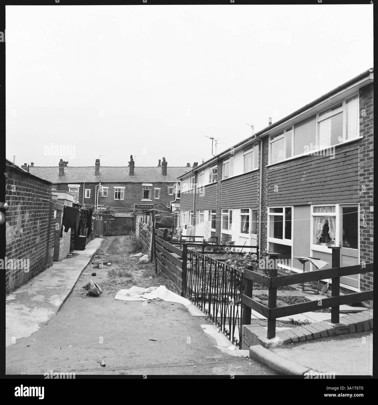 Glodwick, Oldham, Greater Manchester, 1977. Remains of 19th-century ...