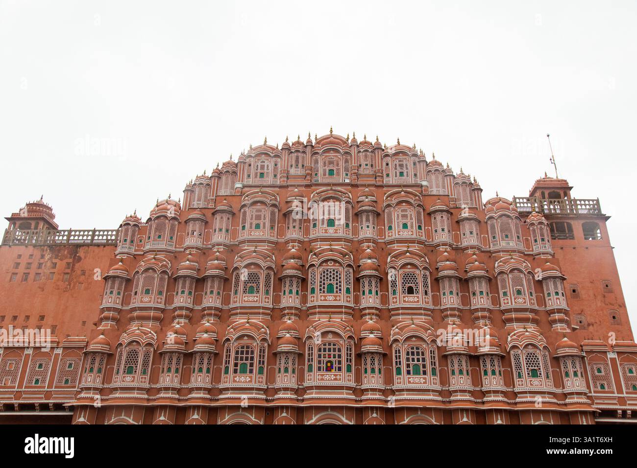 Jaipur, Rajasthan, India - 8-17-2022: Hawa Mahal, iconic pink sandstone ...