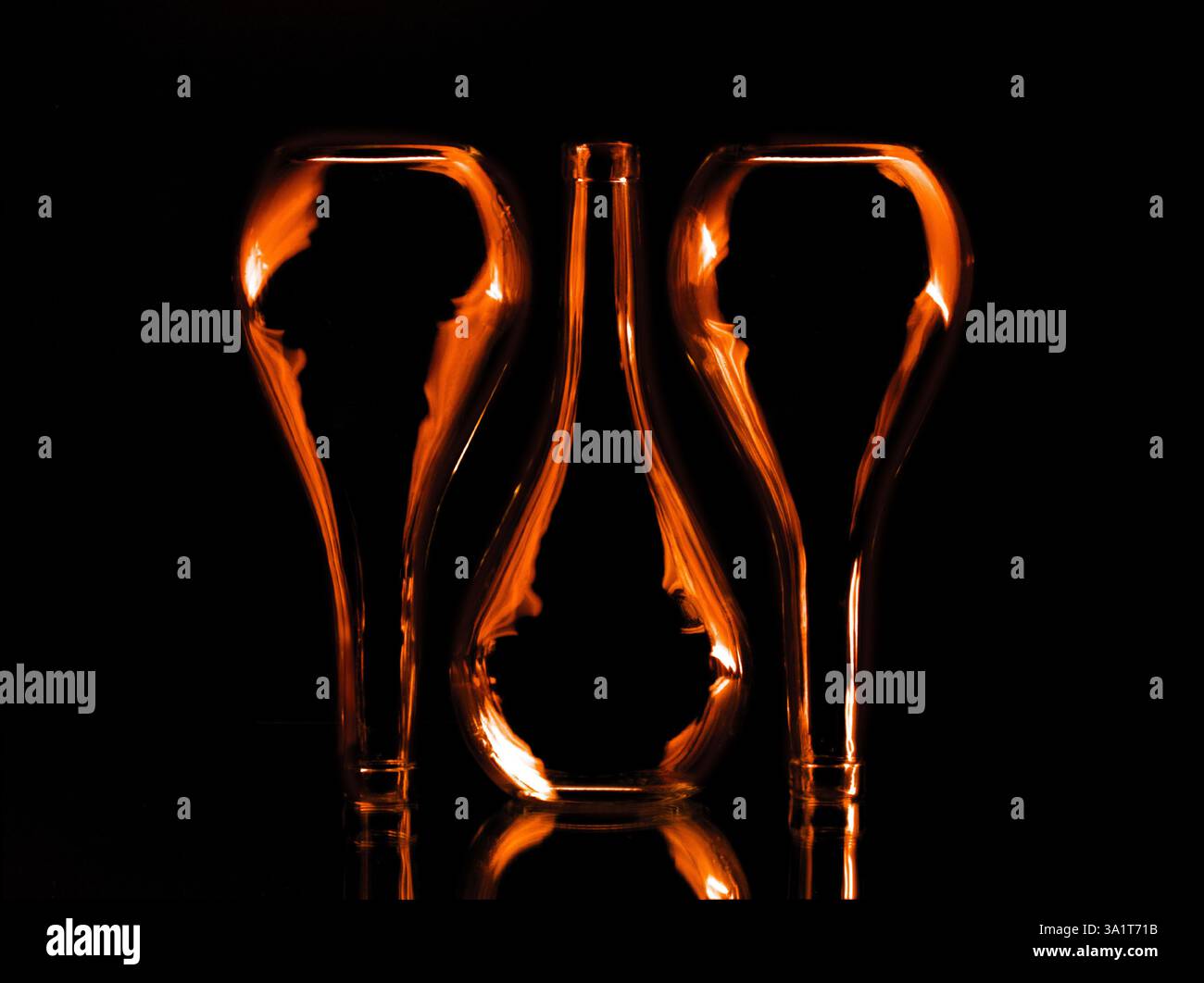 Fire inside glass hi-res stock photography and images - Alamy