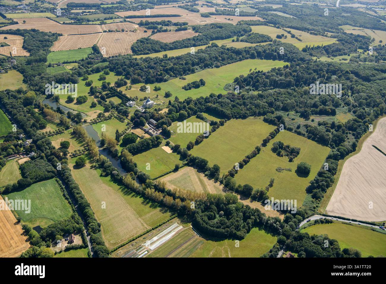 Mereworth Castle, an eighteenth century landscaped park laid out around ...