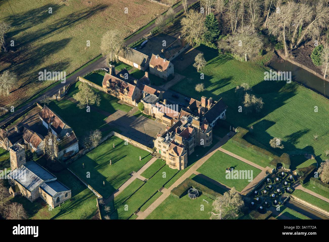 Ashby St Ledgers Manor house and walled garden of circa 1700, West ...
