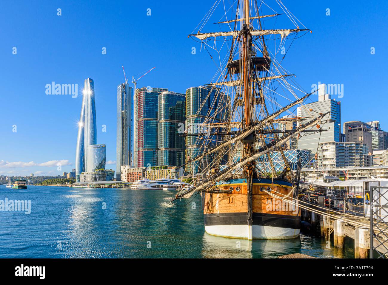 HMB Endeavour replica at the Australian National Maritime Museum ...