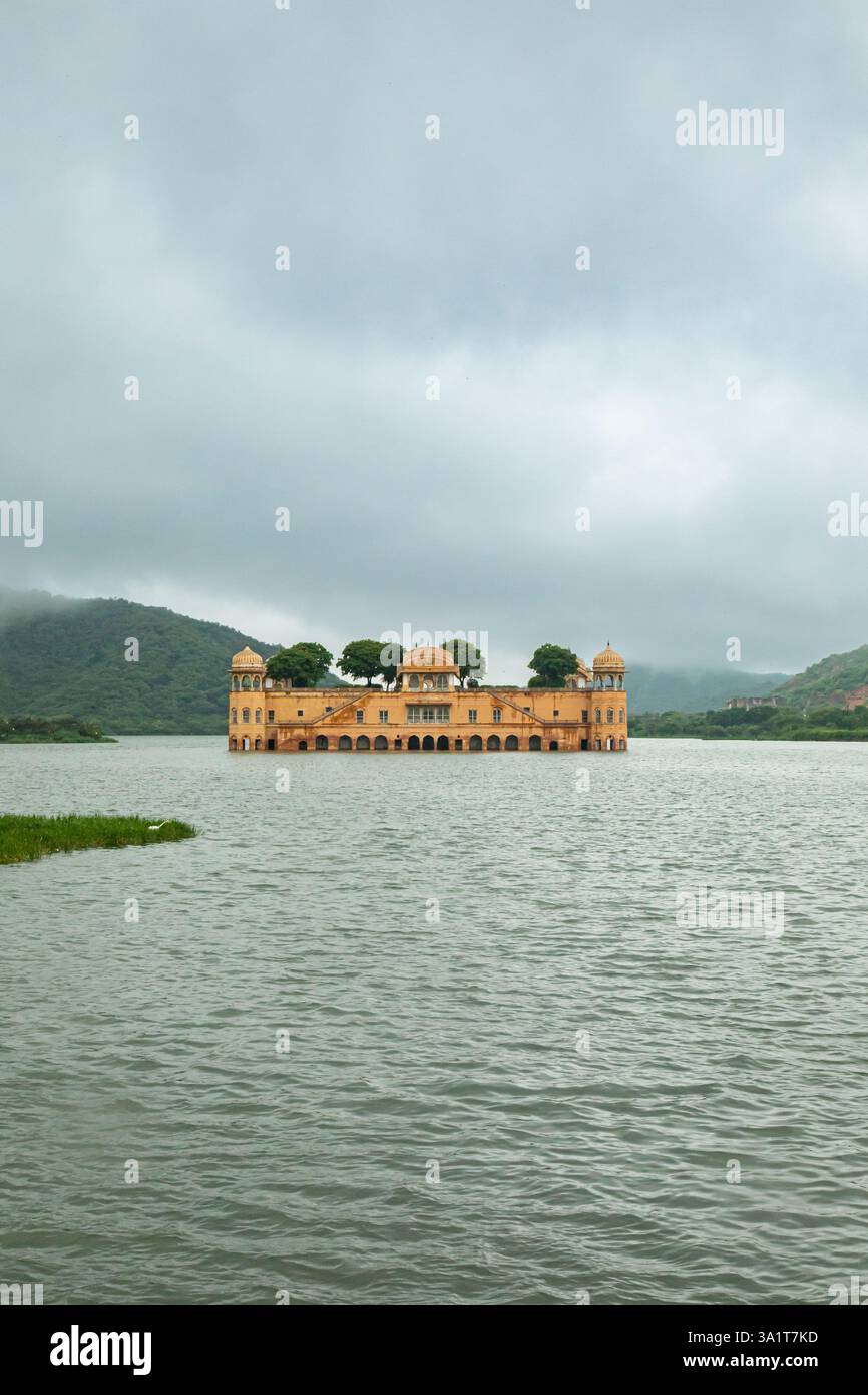 Jaipur, Rajasthan, India - 8-17-2022: Jal Mahal, water palace floating ...